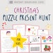 Christmas Puzzle Present Scavenger Hunt | Customizable Christmas ...