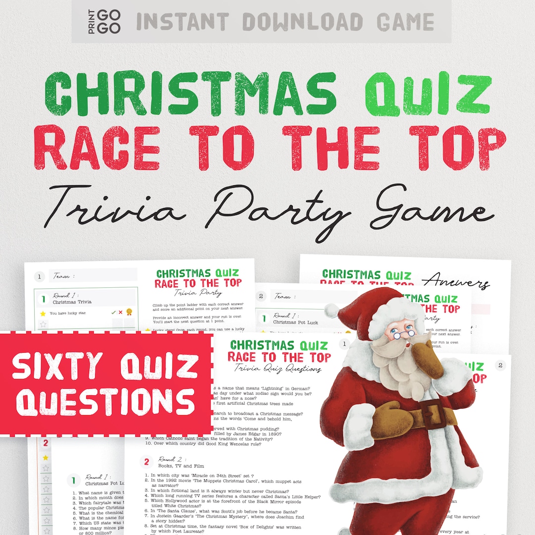 Christmas Trivia Quiz : Race to the Top - Test Your Holiday Knowledge ...