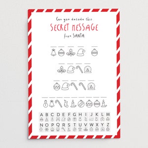 Coded Secret Messages From Santa Bundle | Christmas Secret Message ...