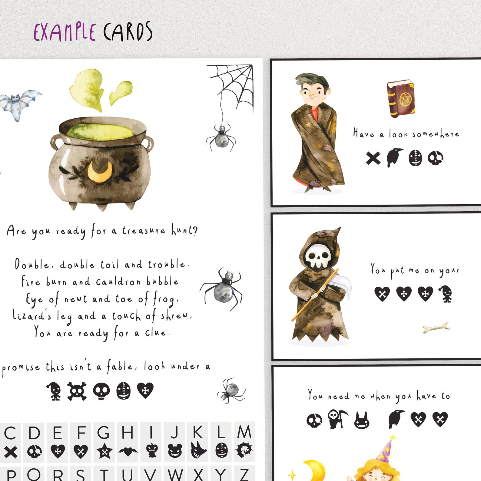 Secret Code Halloween Scavenger Hunt for Kids | Indoor Halloween ...