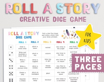 Roll A Story - A Creative Dice Game for Kids | Story Game for Children ...