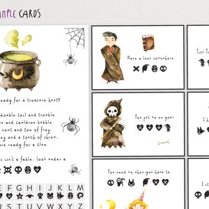 Secret Code Halloween Scavenger Hunt for Kids Indoor - Etsy UK