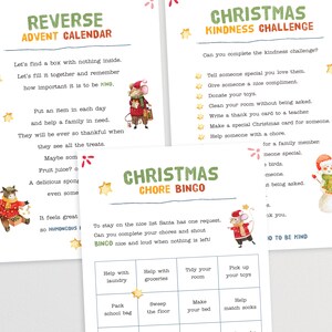 Christmas Activity Bundle for Kids | Kindness Challenge | Reverse ...