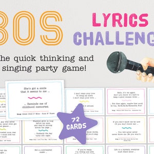 Songs Lyrics Challenge Game - the Quick Thinking and Singing Family ...