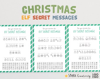 Elf Secret Message - Etsy