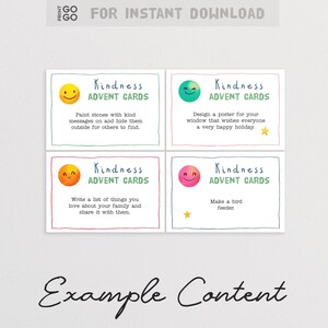 48 Kindness Advent Calendar Cards - Ideas to Spread Joy and Good Deeds ...