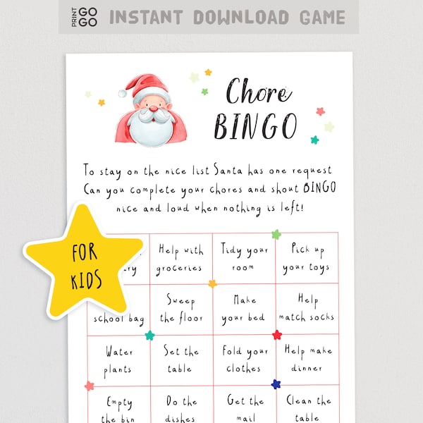 Elf Chore Chart - Etsy