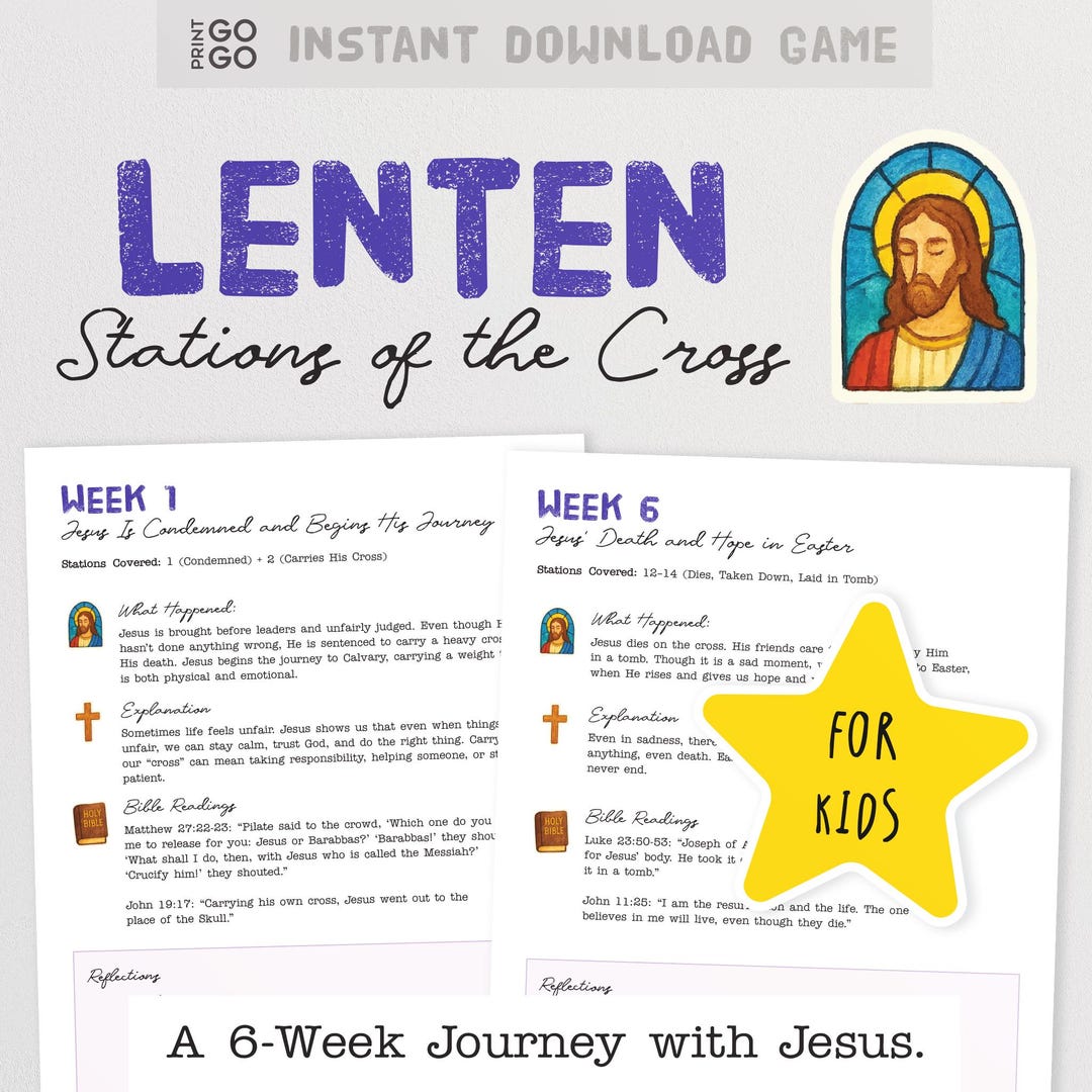 Walking With Jesus This Lent: Stations of the Cross for Children ...