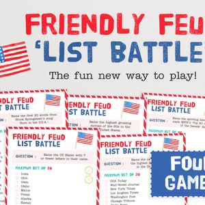 USA 4th of July Game Bundle - Family Party Games and Activities for ...