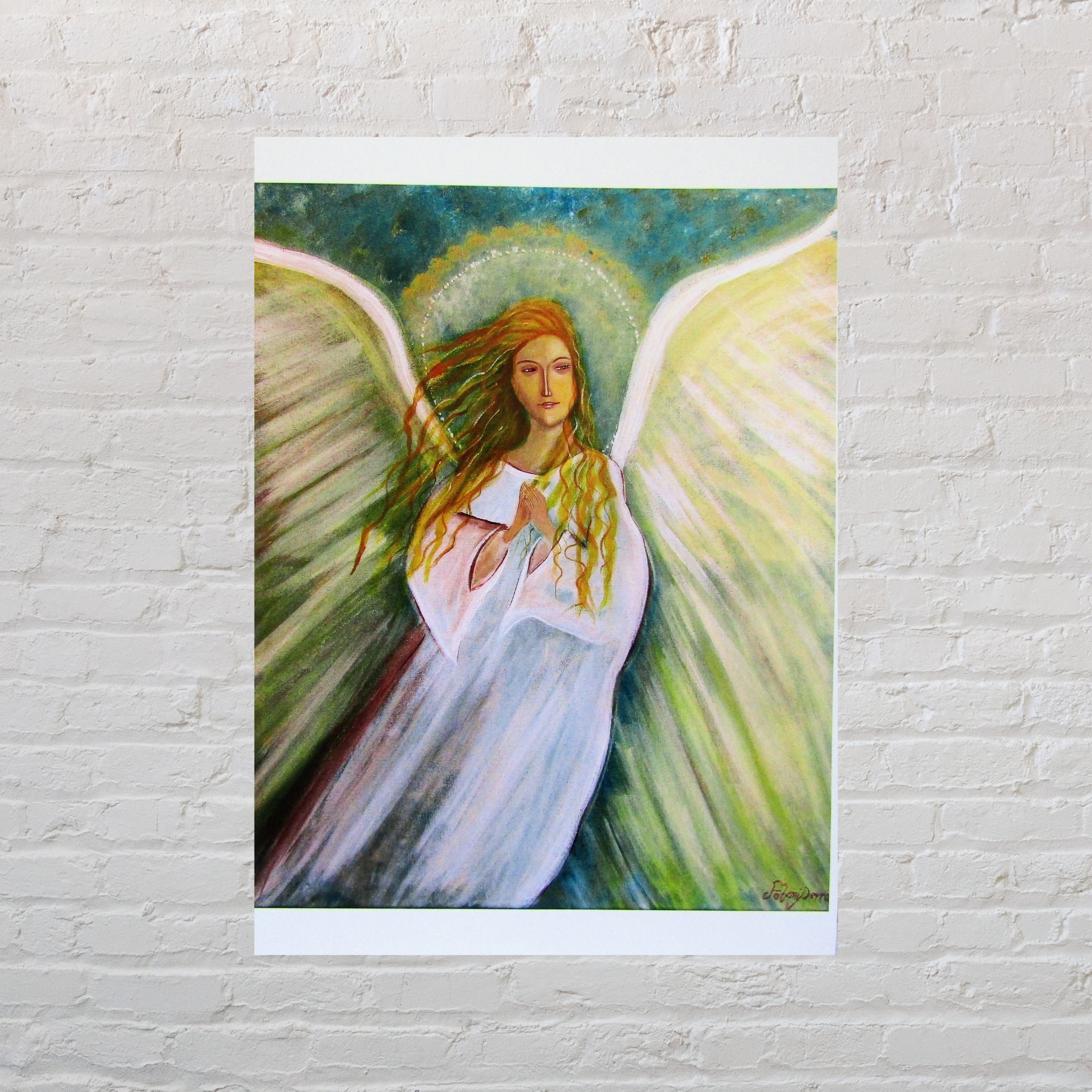 Angel Print, Angel Art, Angel Poster, Guardian Angel Print, Spiritual ...