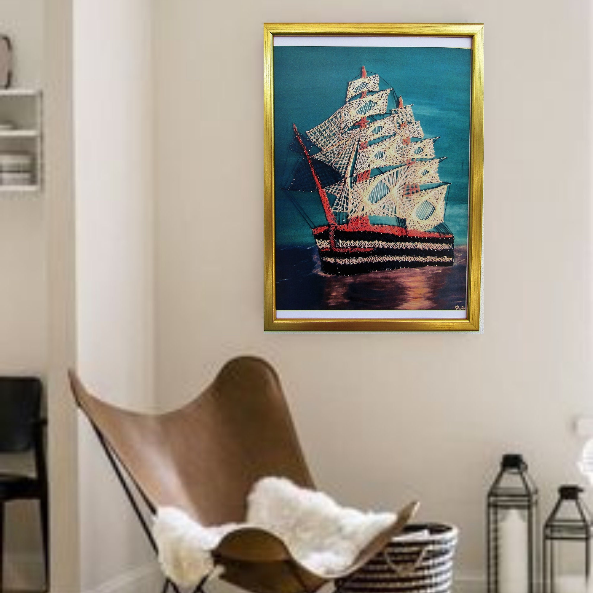 Vintage Ship, Poster Paper Print - Etsy