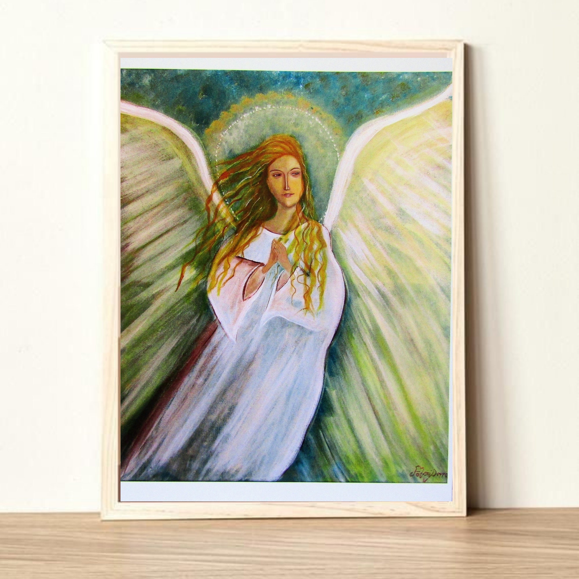 Engel Druck, Engel Kunst, Engel Poster, Schutzengel Druck, spirituelles ...