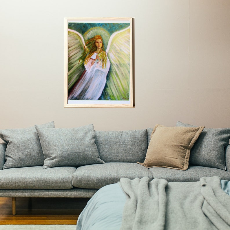 Angel Print, Angel Art, Angel Poster, Guardian Angel Print, Spiritual ...