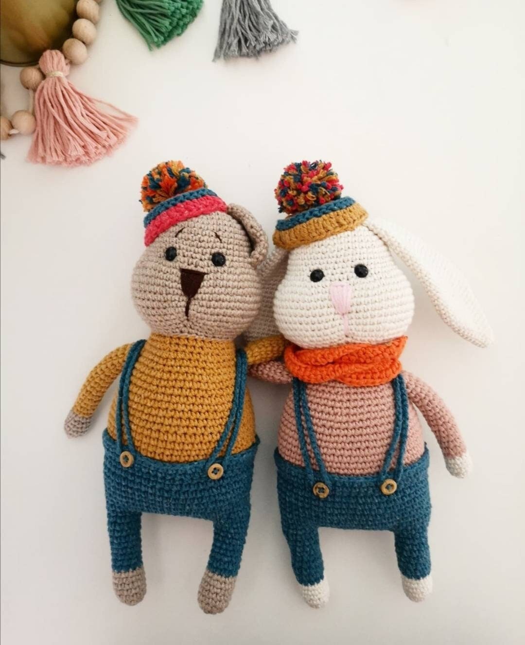 Bibo & Rabbit Cuddly Toy, Amigurumi, Plush Toy - Etsy UK