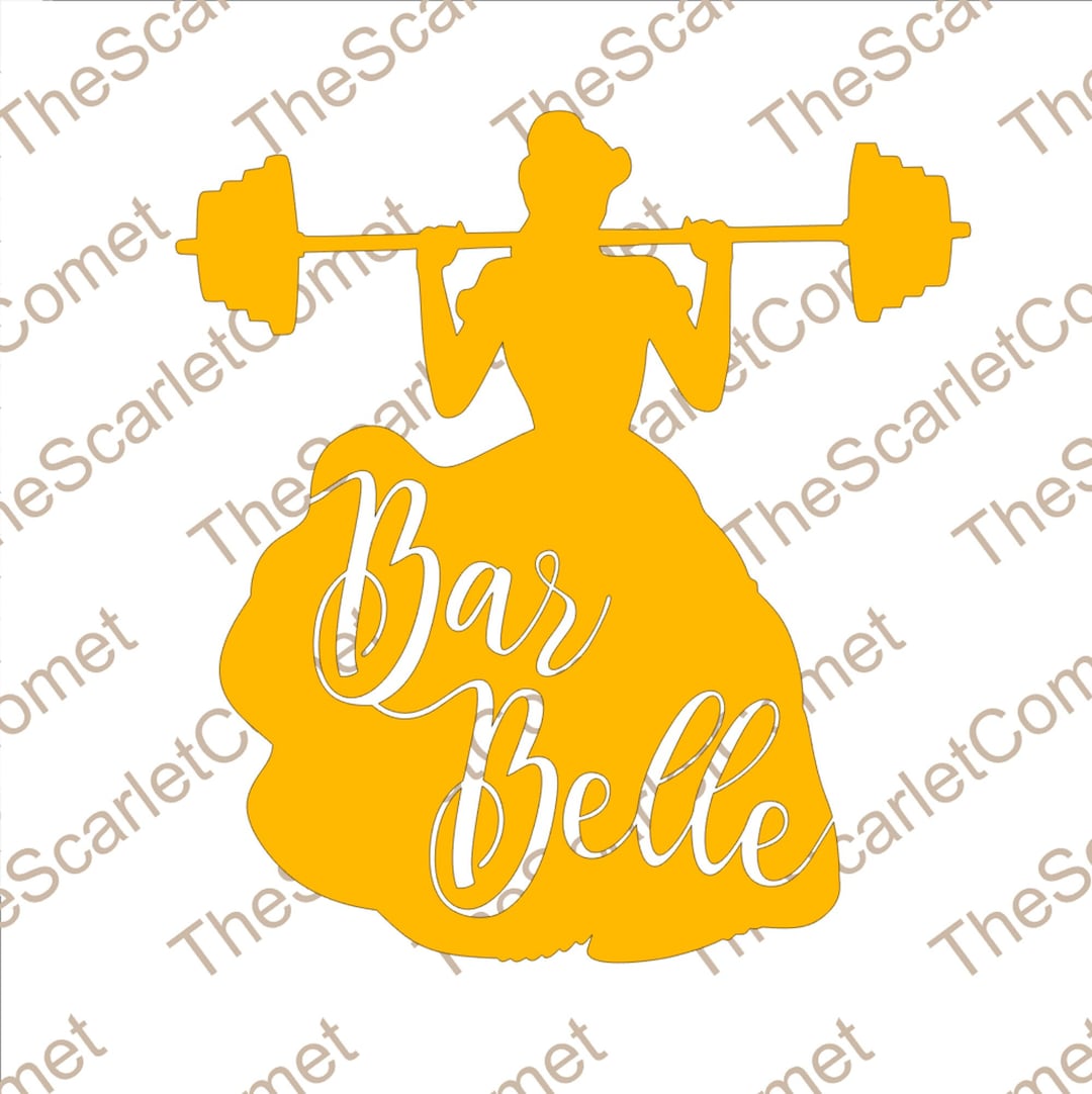 Barbelle SVG - Etsy