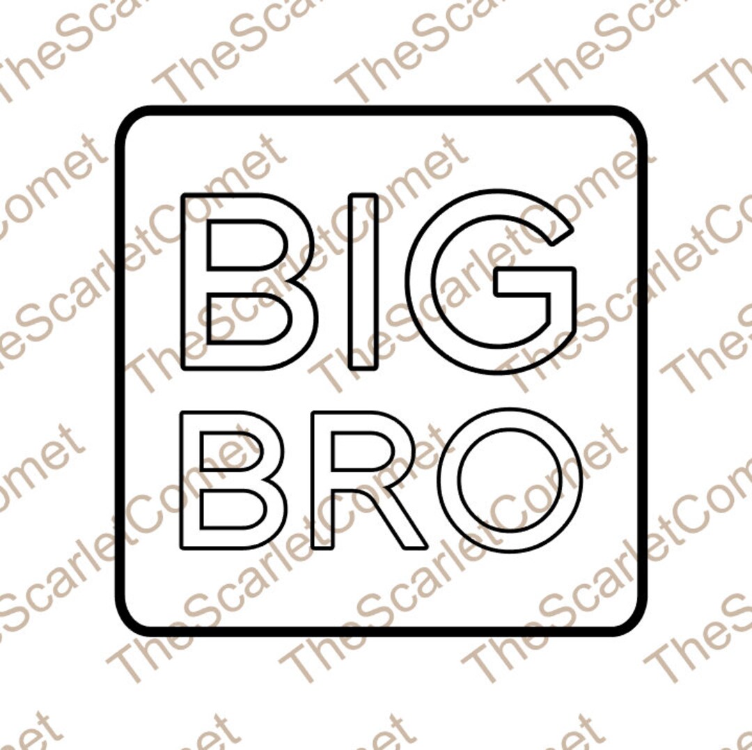 Big Bro SVG - Etsy