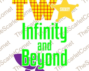 Two Infinity and Beyond 2nd Birthday Buzz Light Year, TOY STORY SVG ...