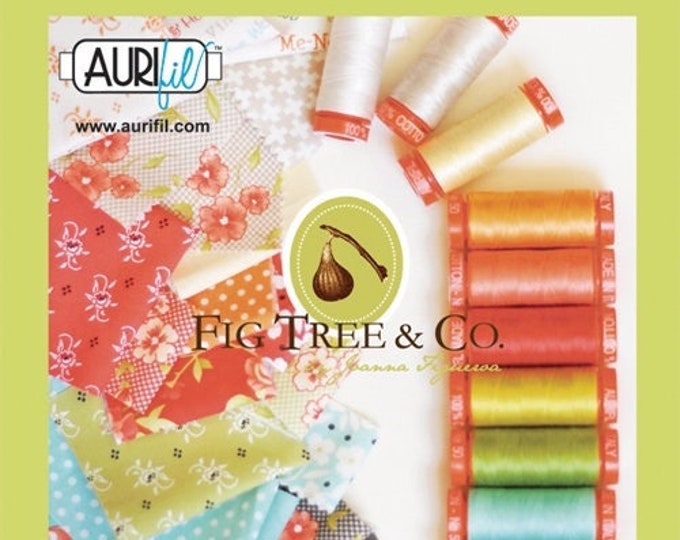 Aurifil Fig Tree Farmhouse Thread Box Set 10 Small Spools of 50wt ...