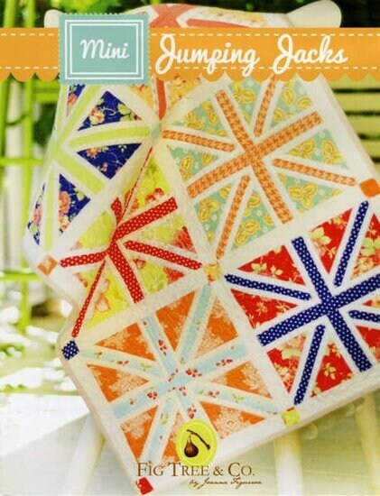 Mini Jumping Jacks Quilt Paper Pattern by Fig Tree - 21.5" X 29.5 ...