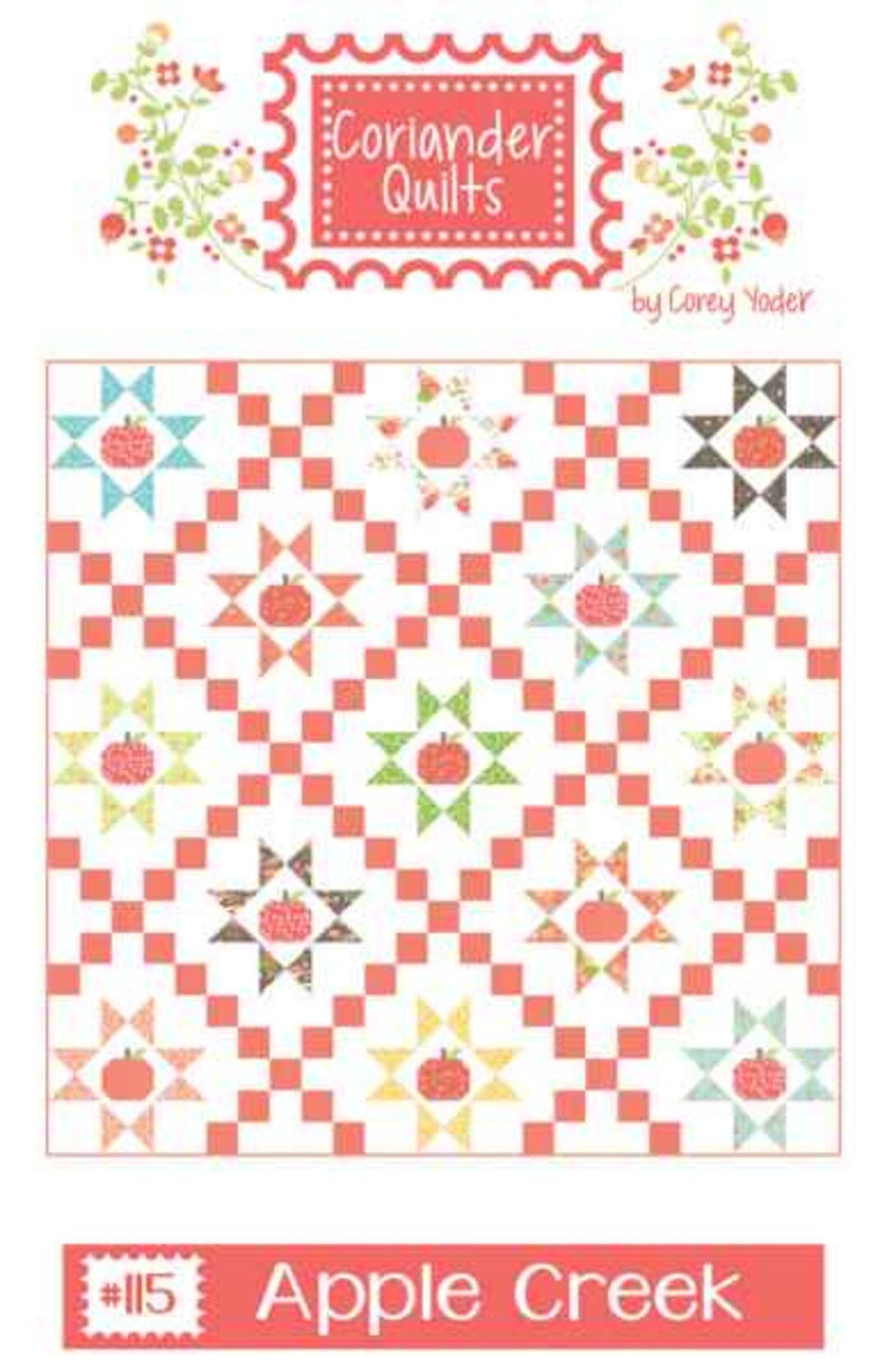 Apple Creek Paper Quilt Pattern 115 by Corey Yoder of Coriander Quilts ...
