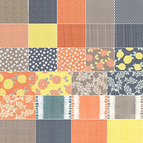 Autumn Woods Acorn Print Fabric in Stone Grey by Kate & Birdie for Moda ...