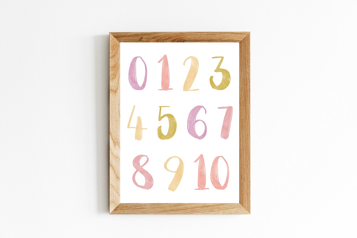 Set of Three Neutral Alphabet Poster Rainbow Boho Scandinavian Kids ...