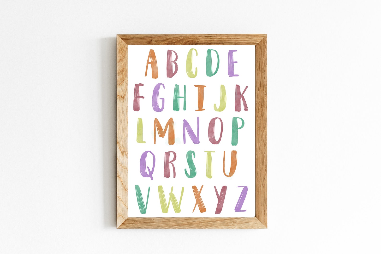 Set of Three Neutral Alphabet Poster Sunshine Boho Scandinavian Kid ...