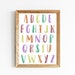Set of Three Neutral Alphabet Poster Sunshine Boho Scandinavian Kid ...