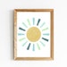 Set of Three Neutral Alphabet Poster Sunshine Boho Watercolor Kid ...