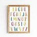 Set of Three Neutral Alphabet Poster Rainbow Boho Scandinavian - Etsy