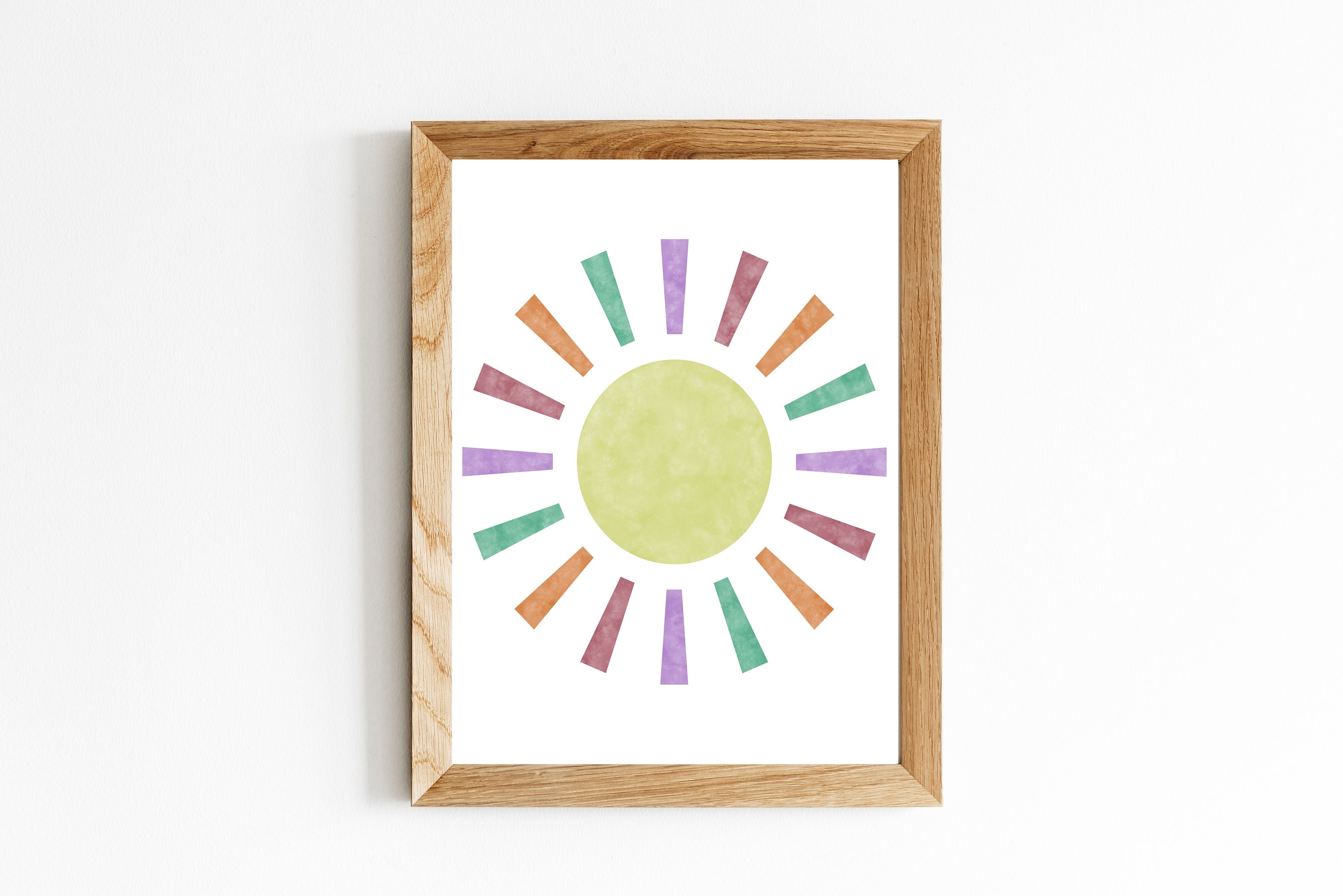 Set of Three Neutral Alphabet Poster Sunshine Boho Scandinavian Kid ...