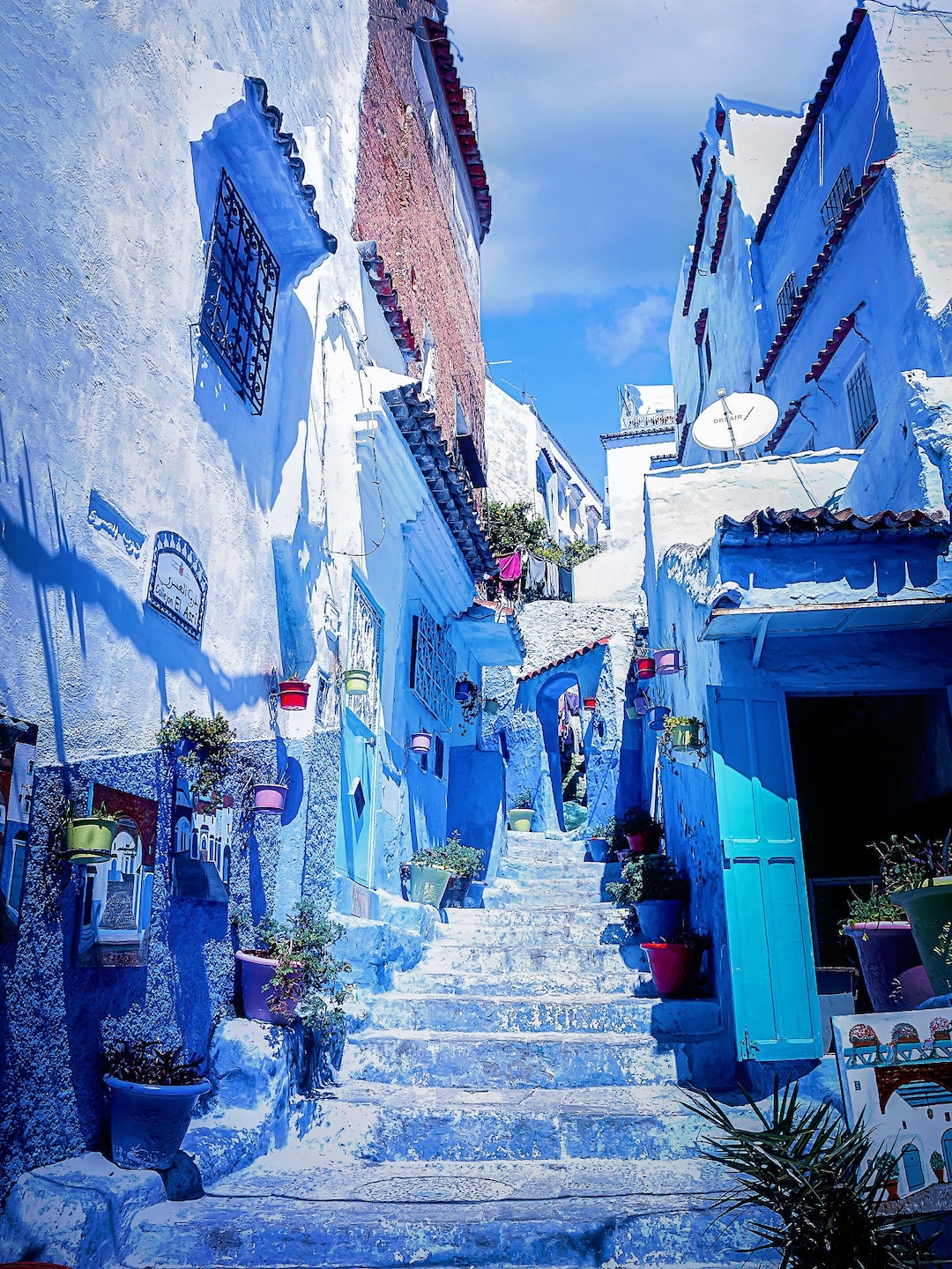 Moroccan Blue City Photography Print - Etsy