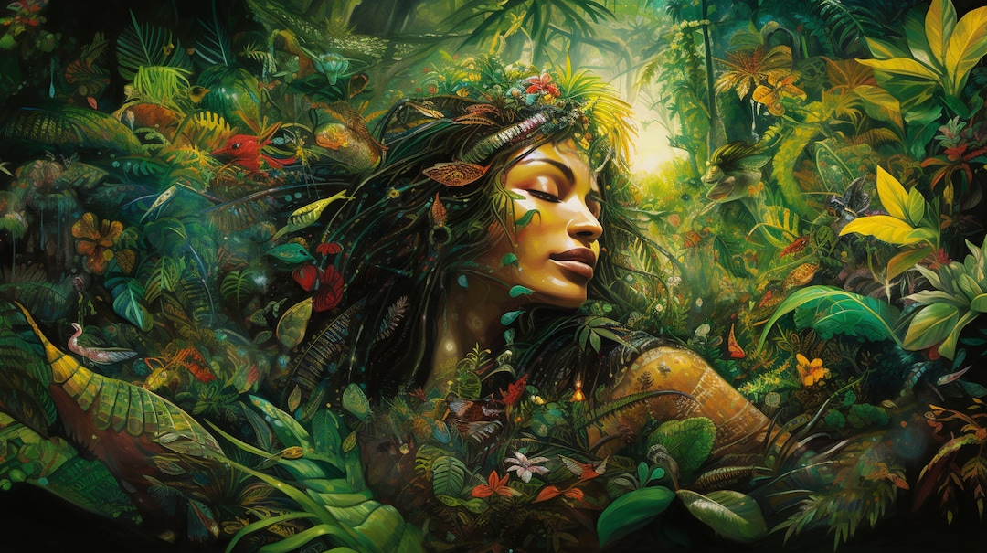 Amazonian Goddess Print (digital Art) V4 - Etsy