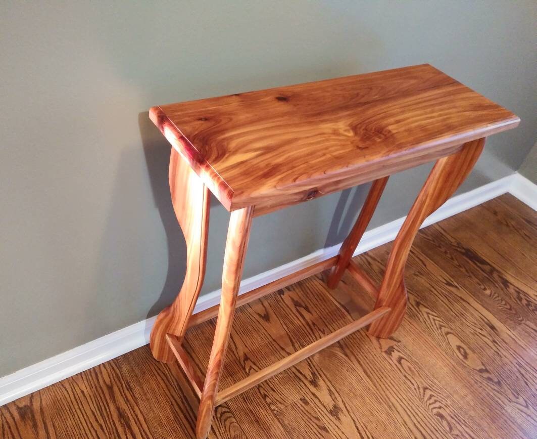 Small Cedar Entry Table - Etsy
