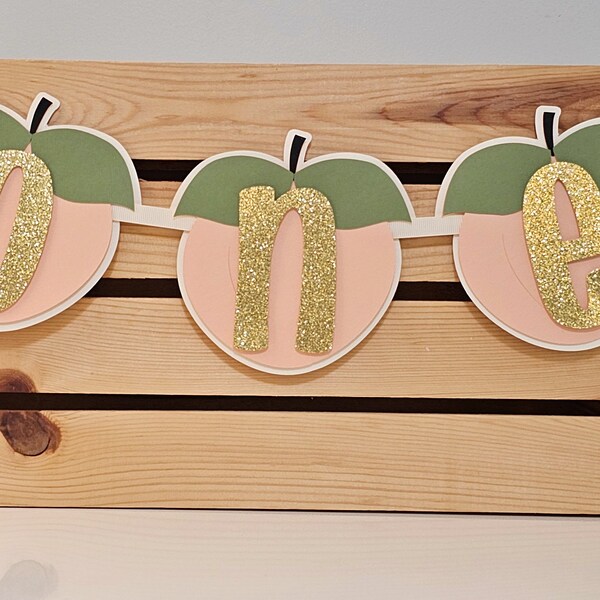 Peach Banner - Etsy