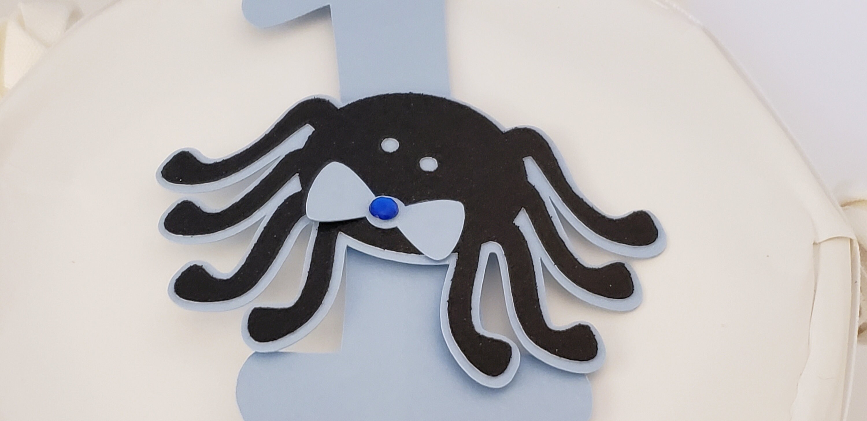 Light Blue Itsy Bitsy Spider Birthday Cake Topper Smash Cake - Etsy