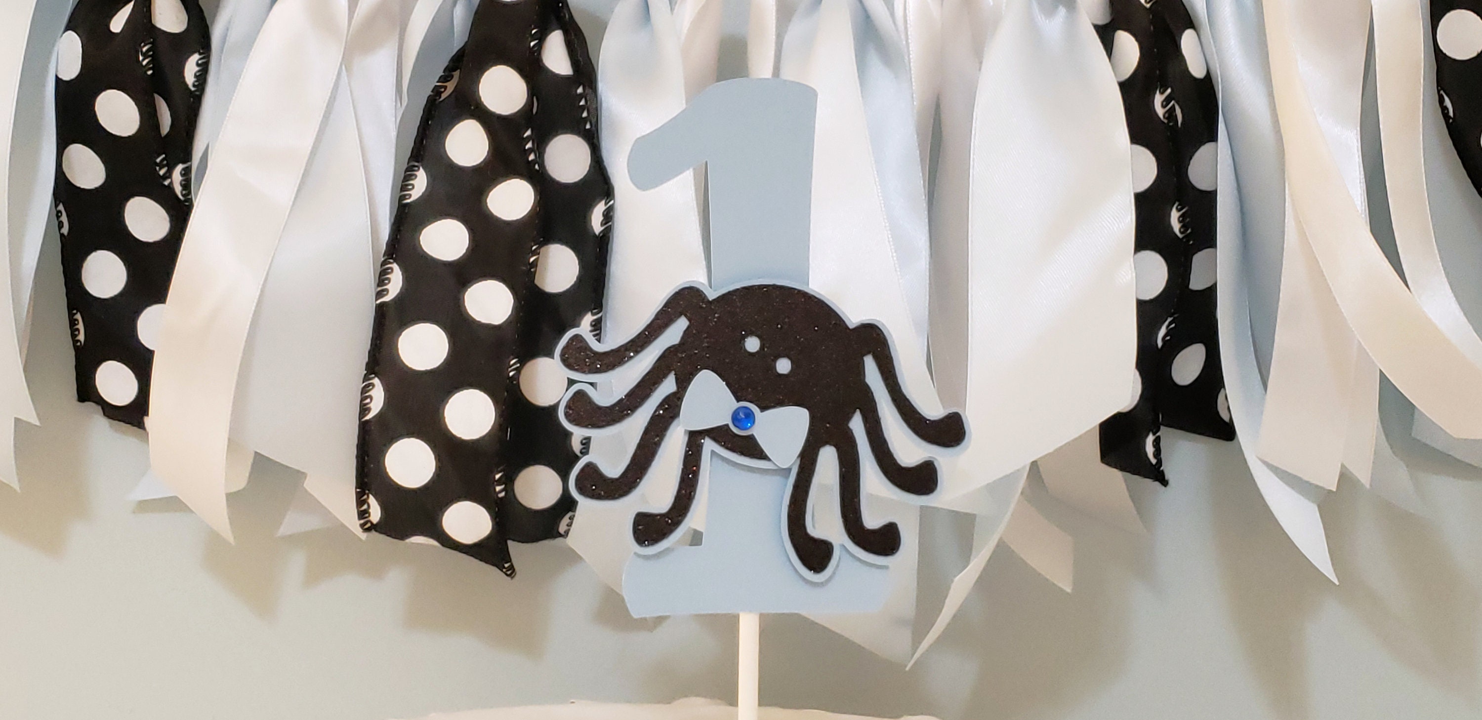 Light Blue Itsy Bitsy Spider Birthday Cake Topper Smash Cake - Etsy