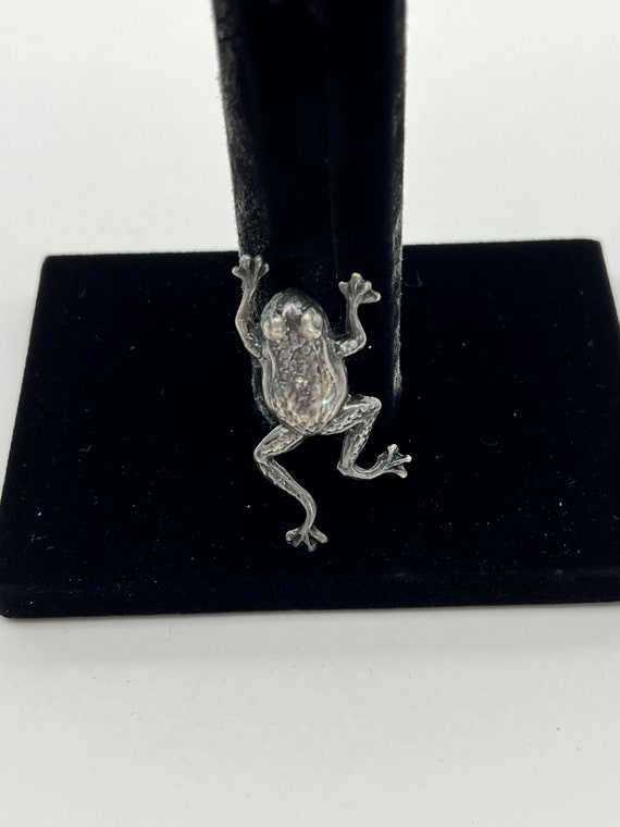 Sterling Silver Frog Pin Signed “SI” - Gem