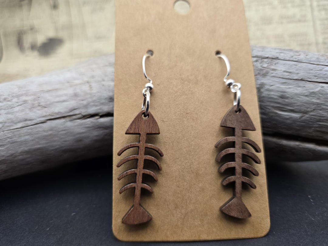 Fish Bone - Carved Wood - Etsy