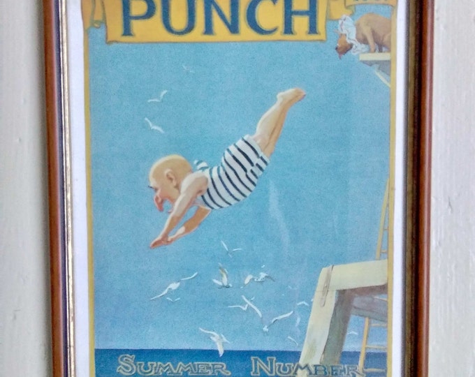 Vintage Punch Satirical Comic Print Timber Framed and Glazed. - Etsy