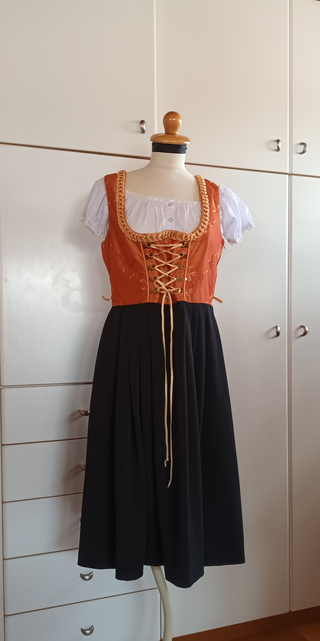 Fancy Dirndl Copper Orange - Etsy