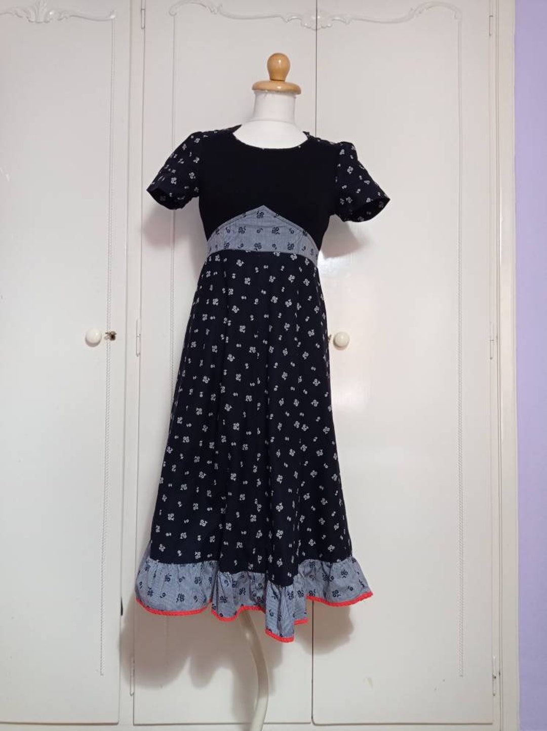 Vintage Patchwork Dress - Etsy