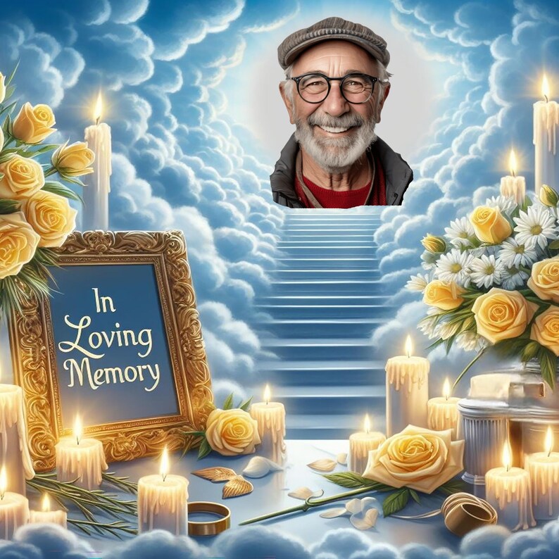 In Loving Memory Add Your Own Image PNG, Digital Download (4000x4000 Px ...