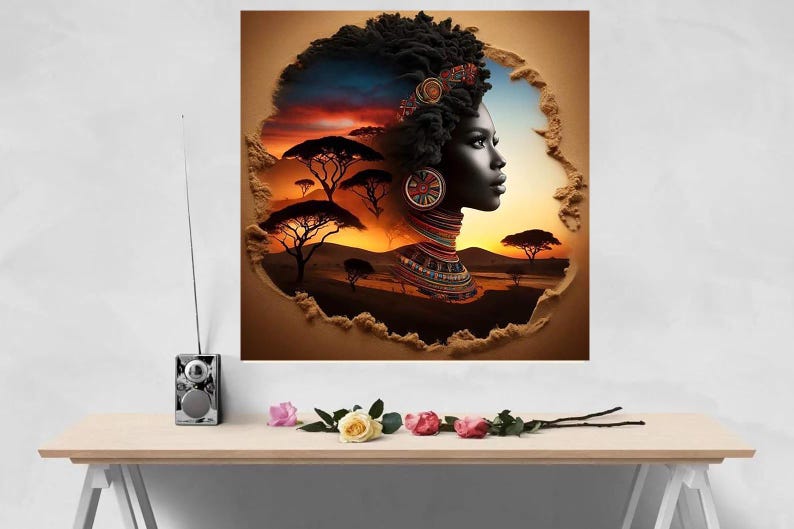 African Woman Africa PNG, for Your Own Projects, Digital Download - Etsy