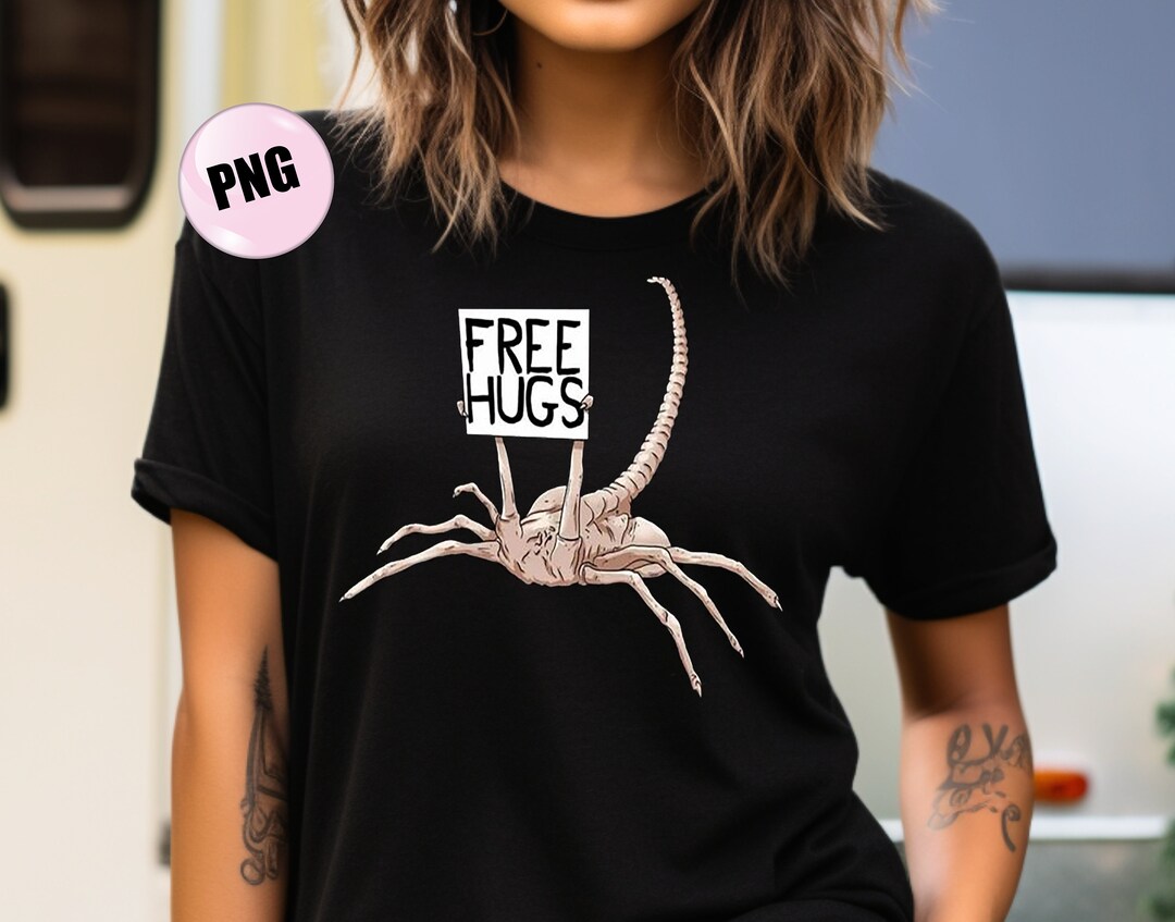 Free Hugs Alien PNG, Free Hugs Alien PNG, digitaler Download rady für T ...