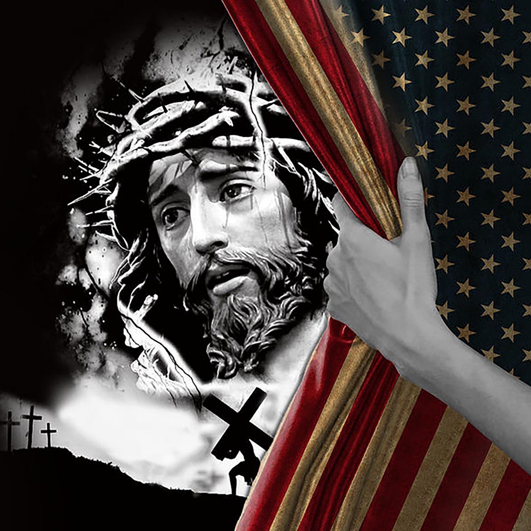 Jesus With US Flag PNG: Digital Download for Commercial Use - Etsy ...