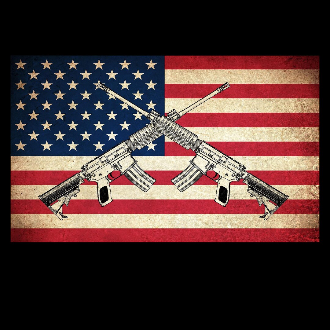 Guns With US Flag, Guns With American Flag PNG File ,digital Download ...