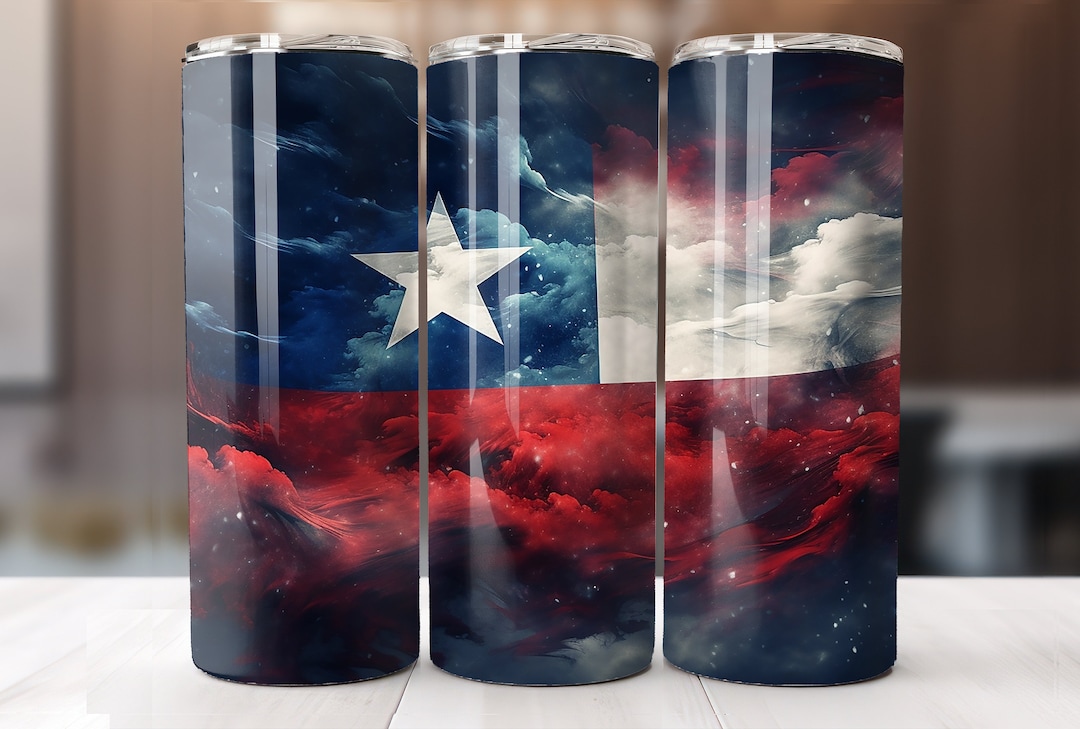 Texas Flag 20 Oz Tumbler Sublimation Design (digital Download) - Etsy