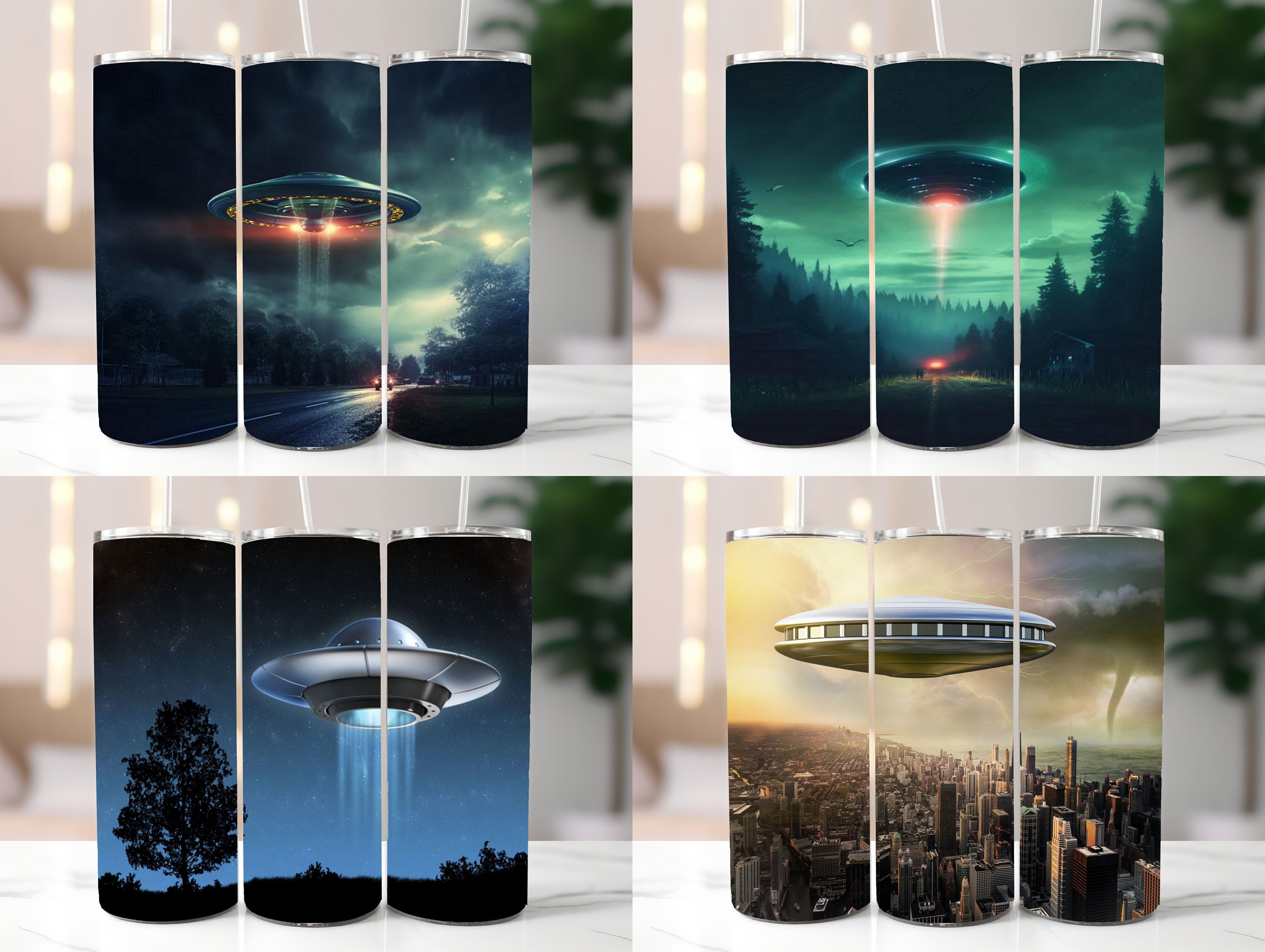 50 Ufo's Bundle Tumbler Wraps 20 Oz Skinny Tumbler - Etsy