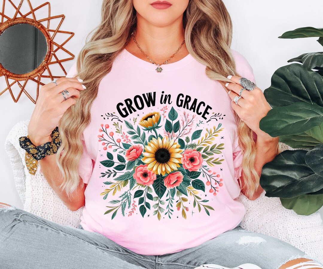 Grow in Grace Christian Retro PNG, Grow in Grace PNG, Transparent ...